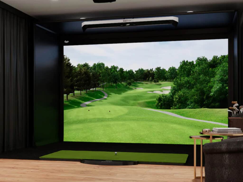 Golf simulator Deep Cage Or Just Screen and Curtains?