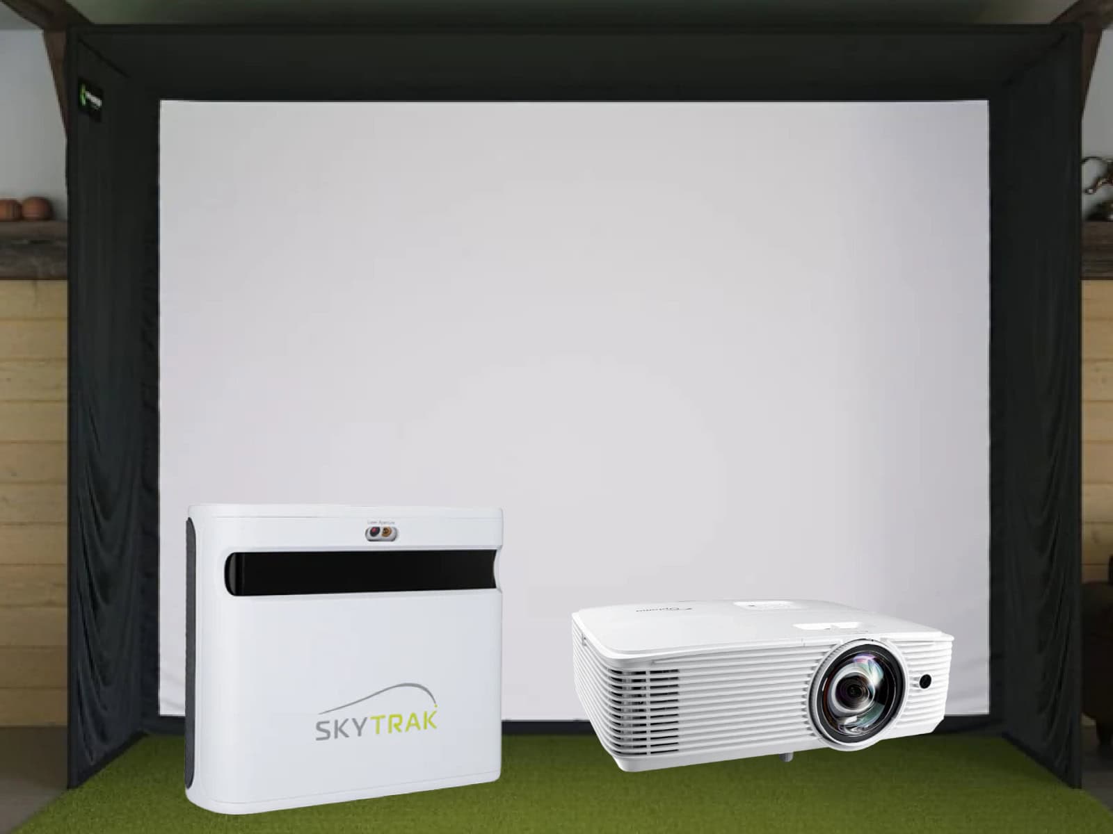 SkyTrak+ Projector Setup: Visual Alignment & Image Quality